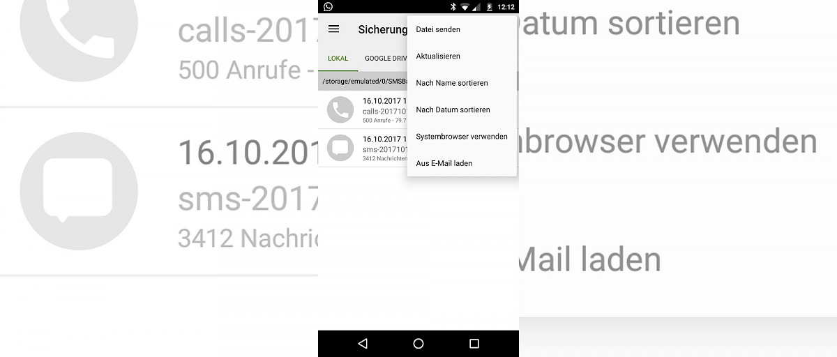 Android SMS sichern und wiederherstellen