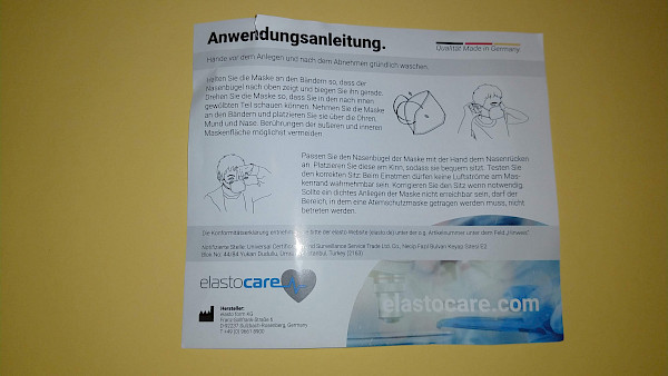 Im Test - FFP2 Mundschutzmaske von elasto form - Erfahrungen