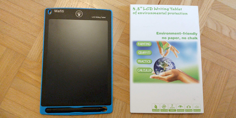 Test - 8,5 Zoll LCD-Schreibtafel von Mafiti